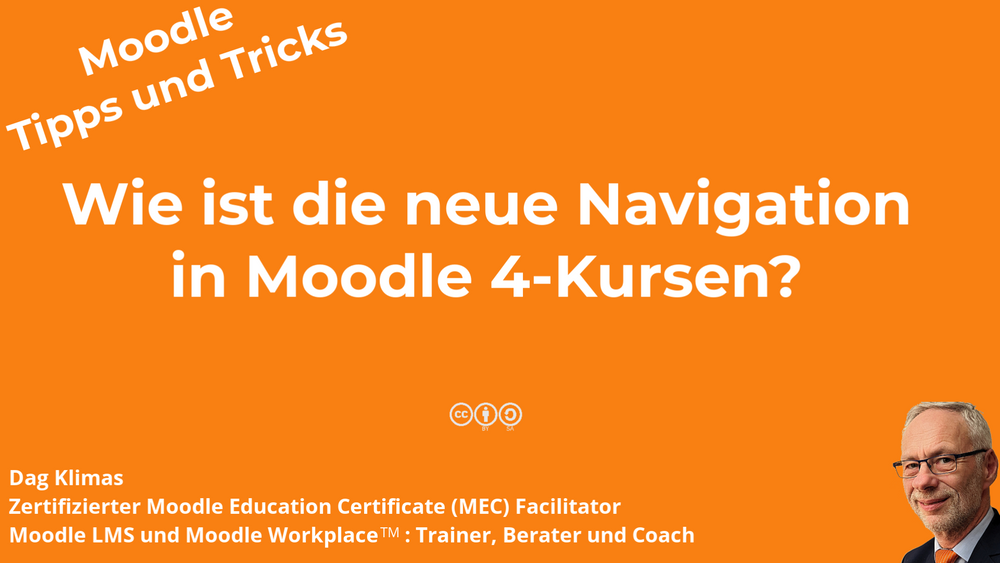 Wie ist die neue Navigation als Trainer/in in Moodle 4-Kursen?