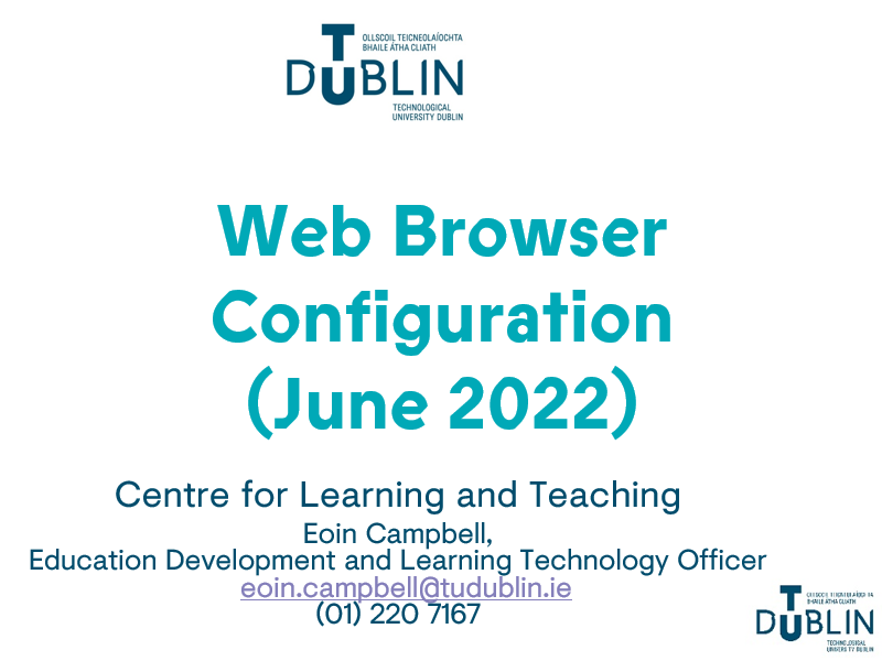 Slides for configuring Pinned Tabs in a Browser