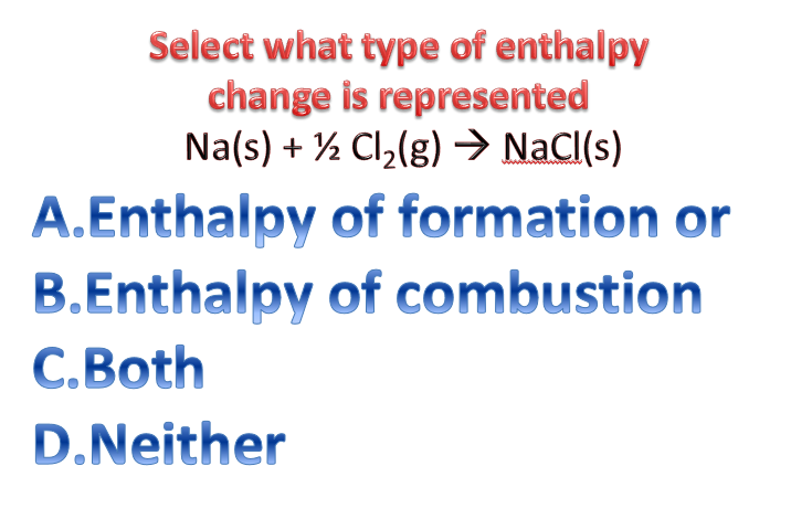 Quiz: Defining Enthalpy Changes