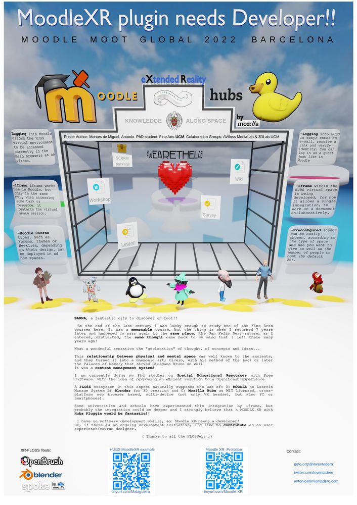 MOODLE XR integration challenges
