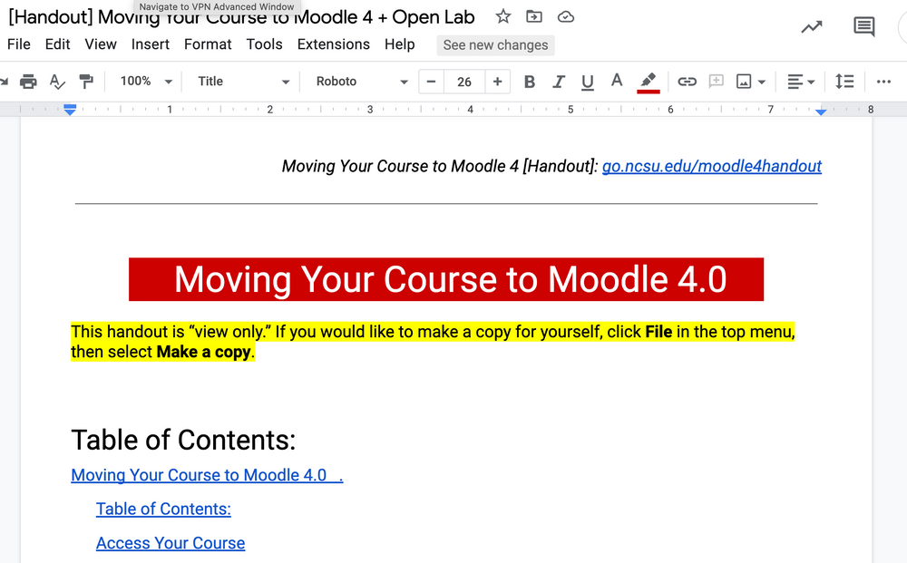 Moving Your Course to Moodle 4.0 Training Handout
