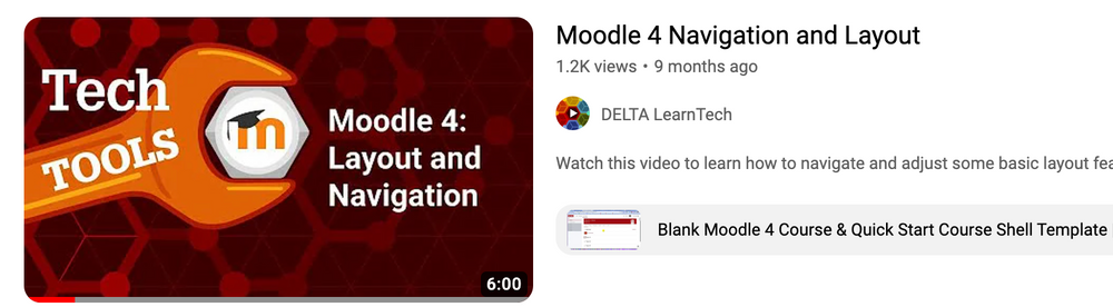 Moodle 4 Navigation Guide
