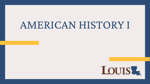 American History I, Part I: Introduction through Midterm Exam (2024-02-09)