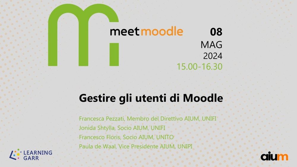 Managing Moodle Users