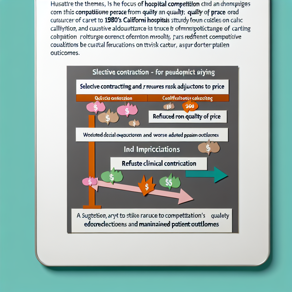Hospital Competition, Resource Allocation, and Quality of Care