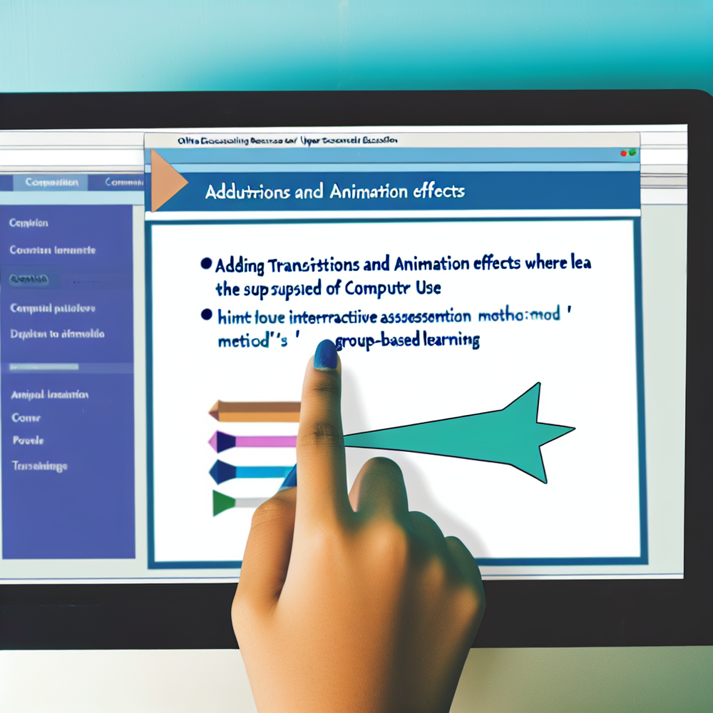 O'tish va Animatsiyalarni Qo'shish Dars Ishlanmasi